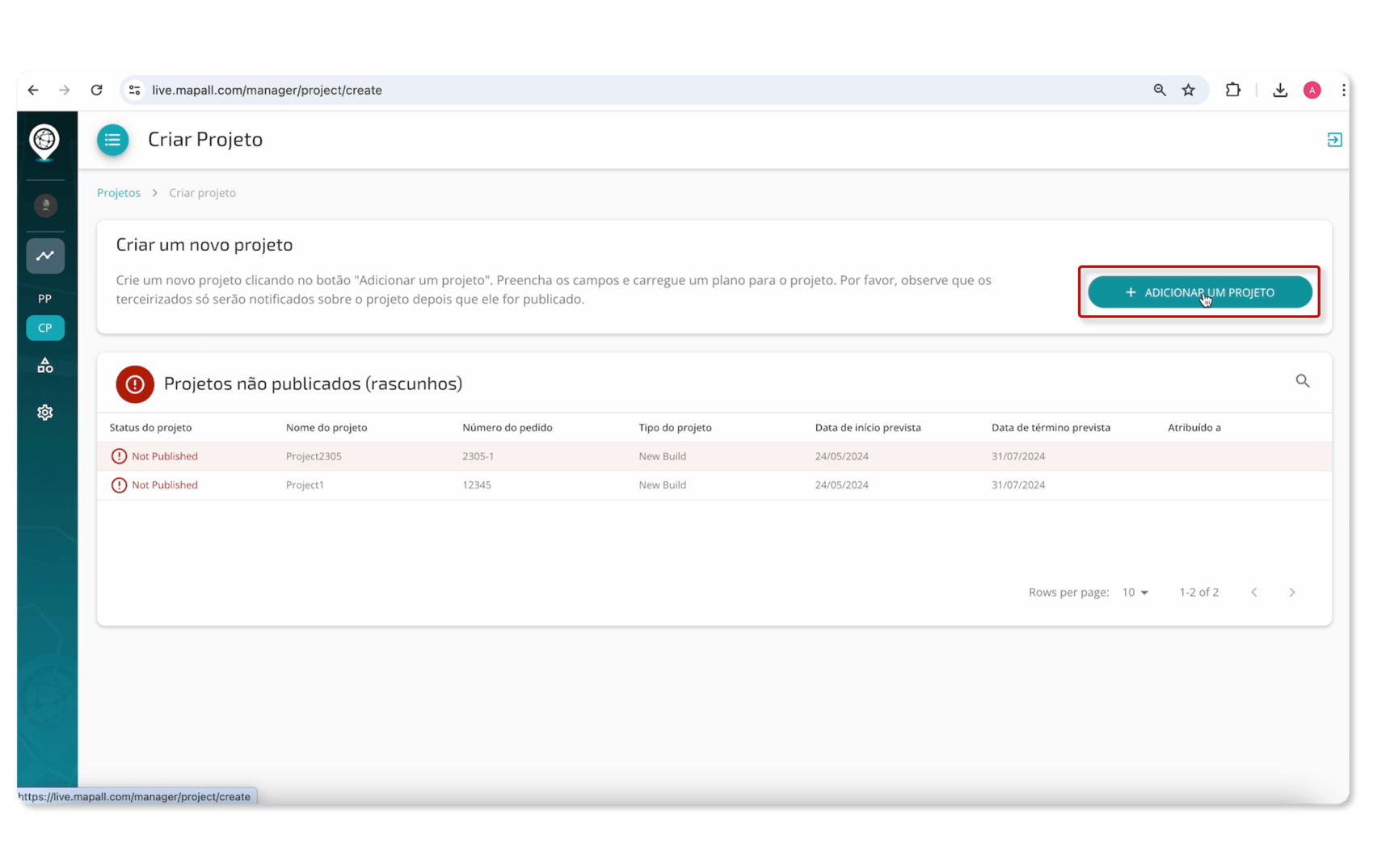 Como Criar um Projeto