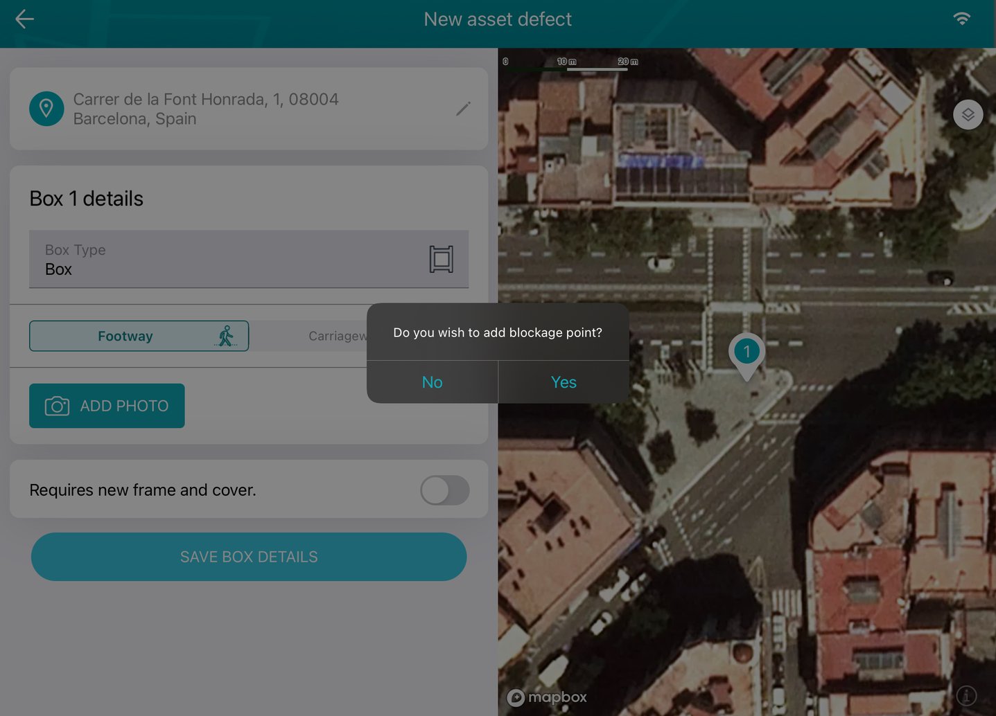 Create blockage - Box Desilt